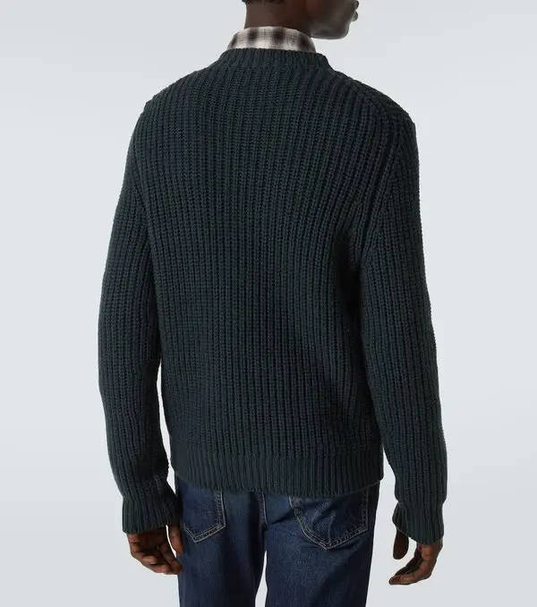 TOM FORD Wool And Cashmere Crew Neck Sweater - Green