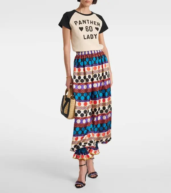 Valentino Garavani Printed Silk Culottes