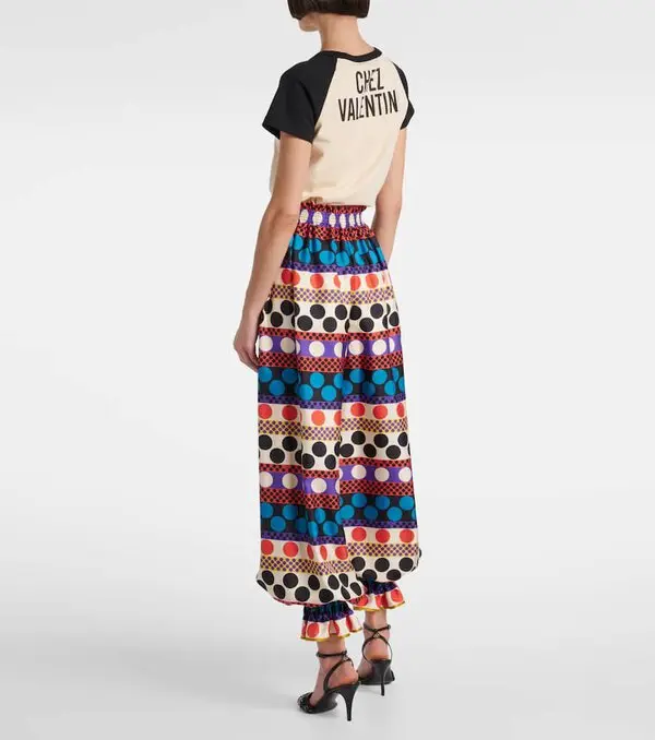 Valentino Garavani Printed Silk Culottes