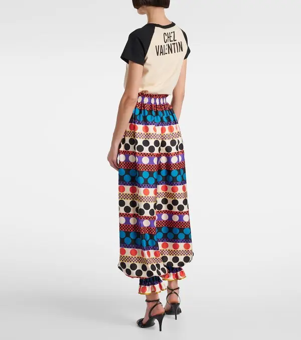 Valentino Garavani Printed Silk Culottes