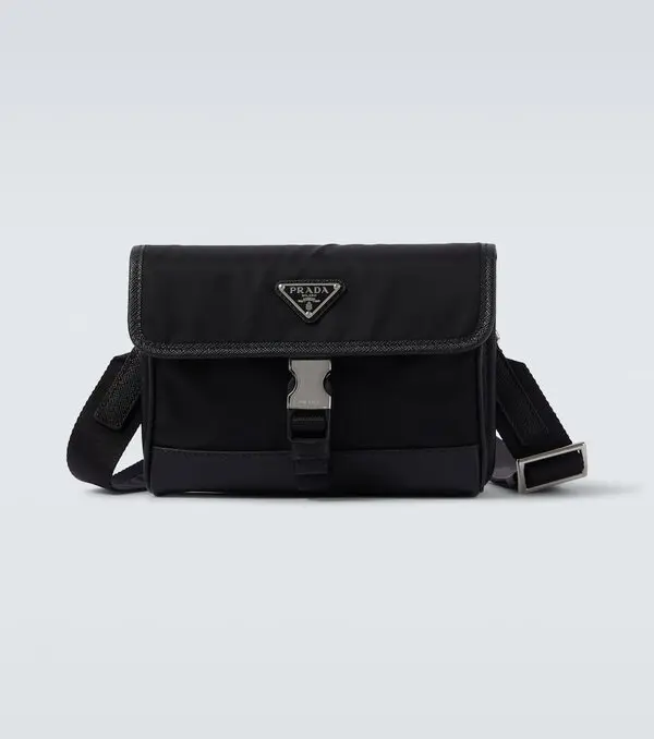 Prada Re-nylon And Leather Shoulder Bag