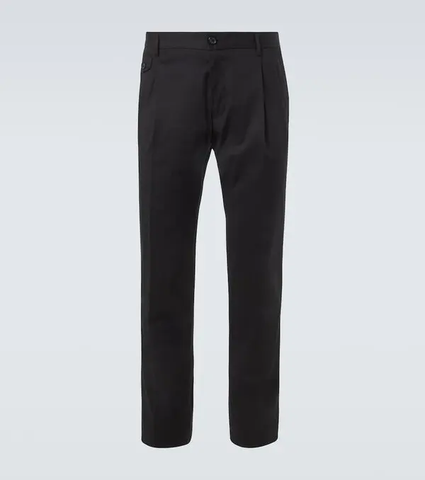 Dolce & Gabbana Cotton Straight Leg Pants