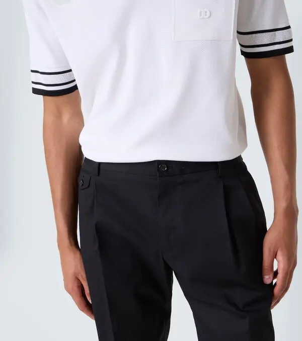 Dolce & Gabbana Cotton Straight Leg Pants