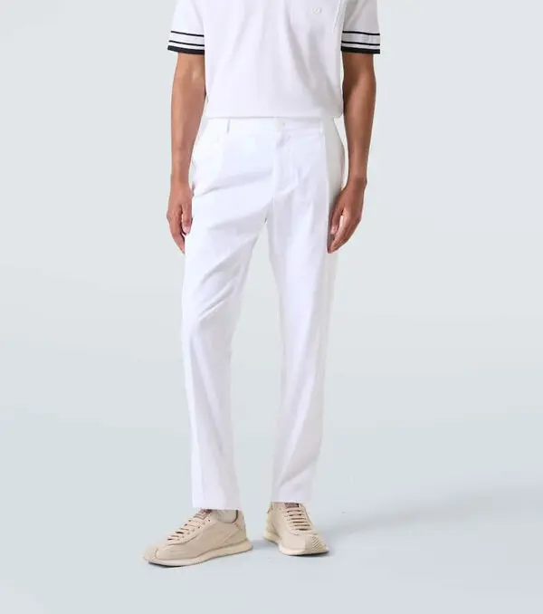 Dolce & Gabbana Cotton Straight Leg Pants