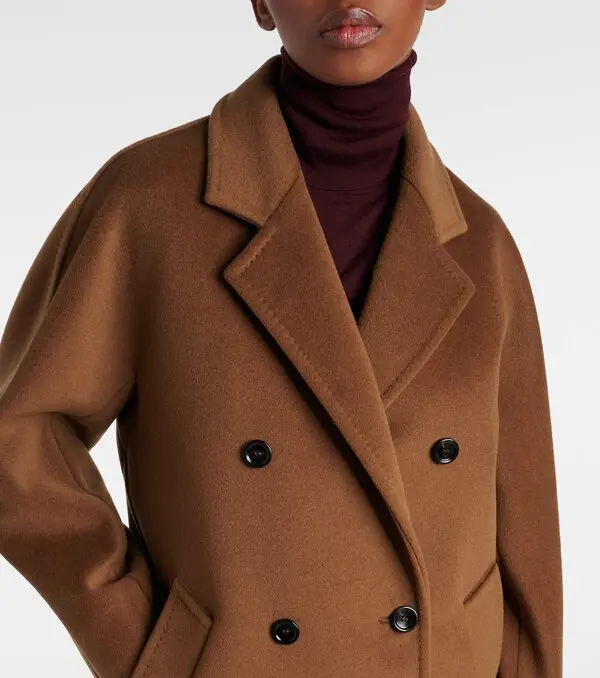 Max Mara Rebus Wool And Cashmere Coat - Brown