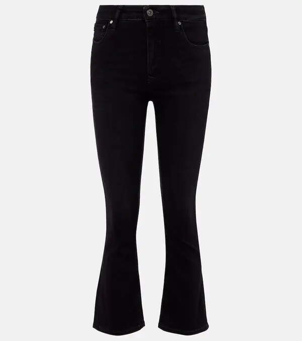 Ag Jodi Cropped Flare Jeans - Black