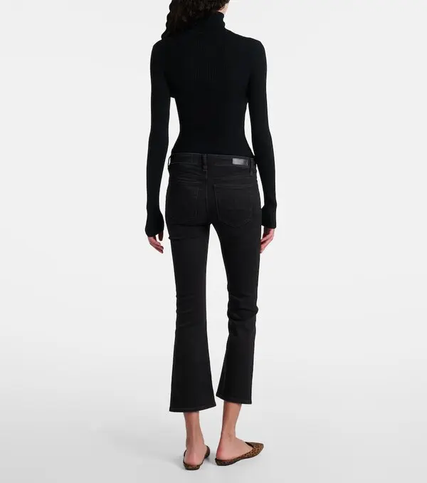 Ag Jodi Cropped Flare Jeans - Black