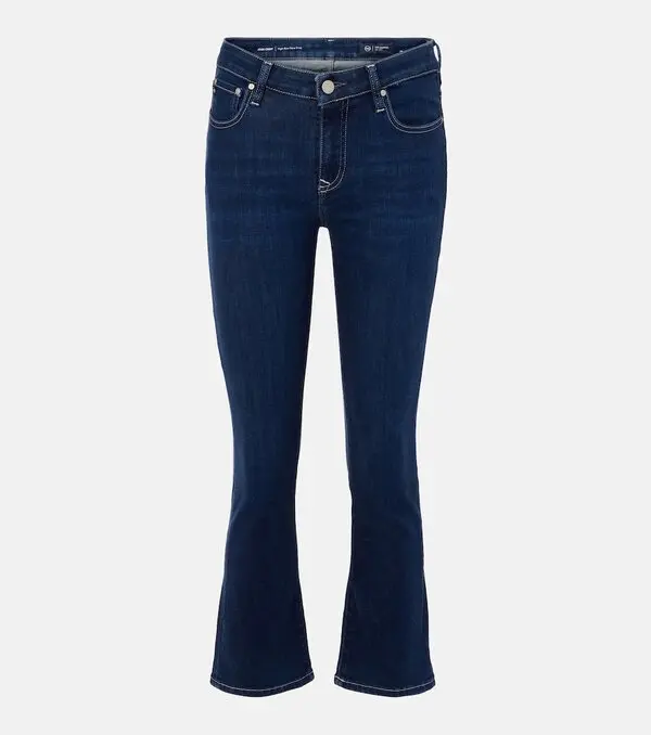 Ag Jodi Cropped Flare Jeans - Blue