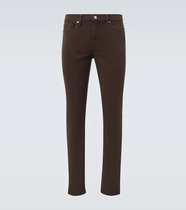 FRAME L'homme Slim Mid-rise Jeans - Brown