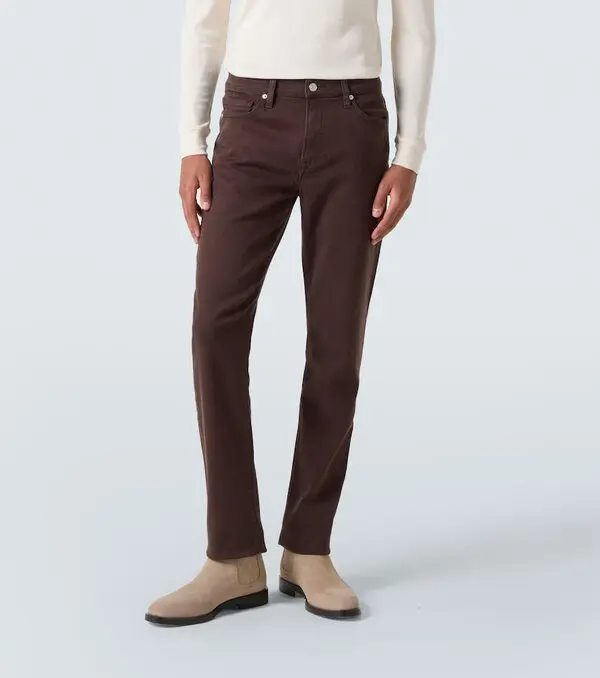 FRAME L'homme Slim Mid-rise Jeans - Brown
