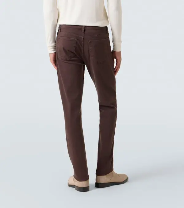 FRAME L'homme Slim Mid-rise Jeans - Brown