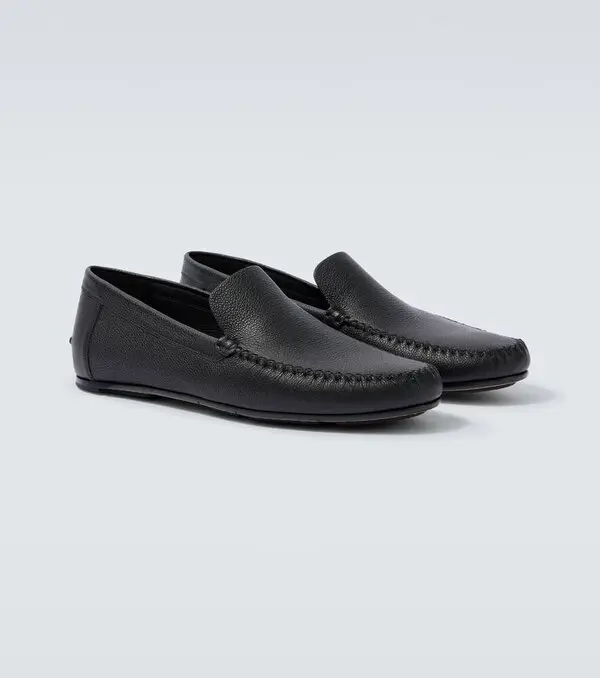 Manolo Blahnik Leather Loafers