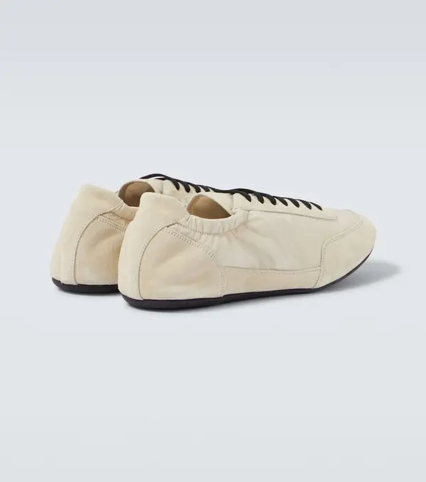 Prada Collapse Re-nylon And Suede Sneakers - White