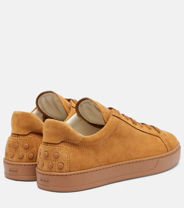 TOD'S Suede Round Toe Sneakers