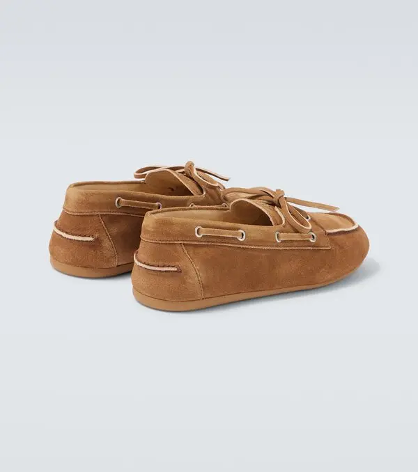 Miu Miu Suede Boat Shoes
