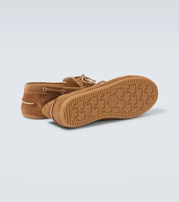 Miu Miu Suede Boat Shoes
