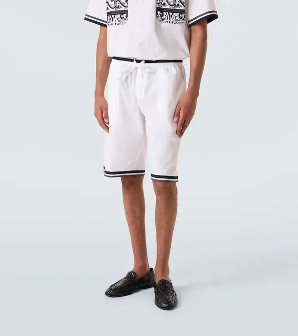 Dolce & Gabbana Majolica Cotton Shorts