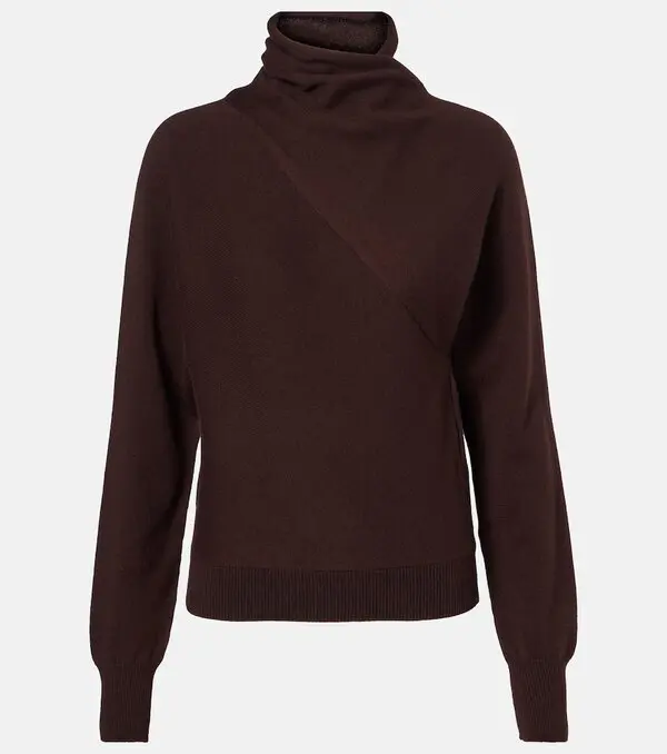 TOM FORD Cashmere And Cotton Turtleneck Sweater - Brown