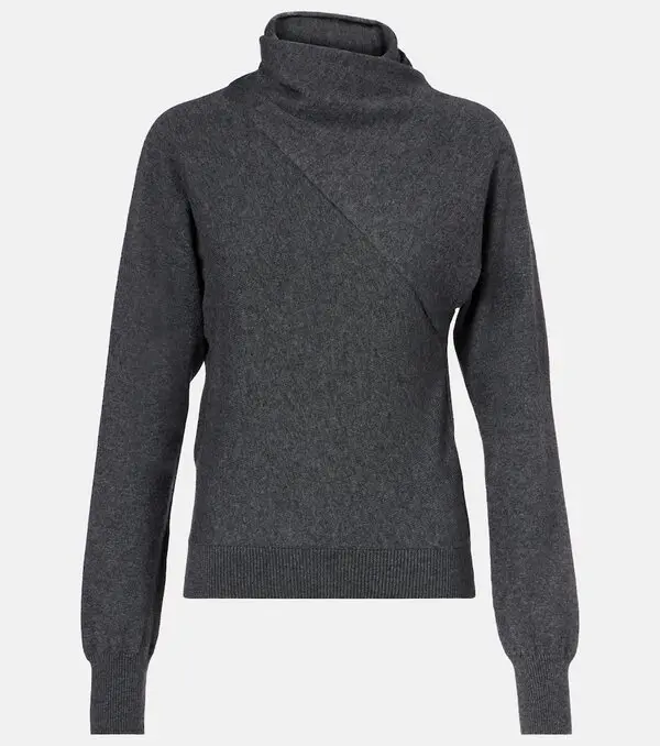 TOM FORD Cashmere And Cotton Turtleneck Sweater - Grey