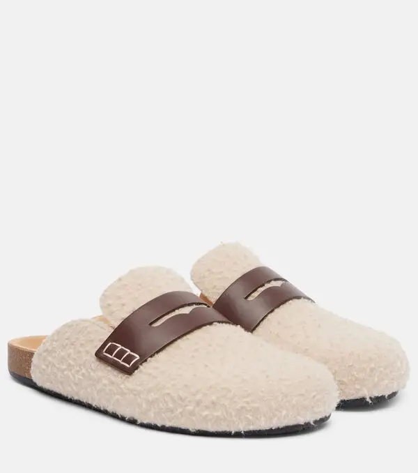 JW Anderson Felt Mules - Beige