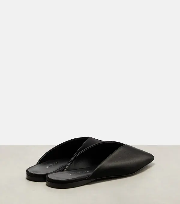 Max Mara Satin Mules - Black