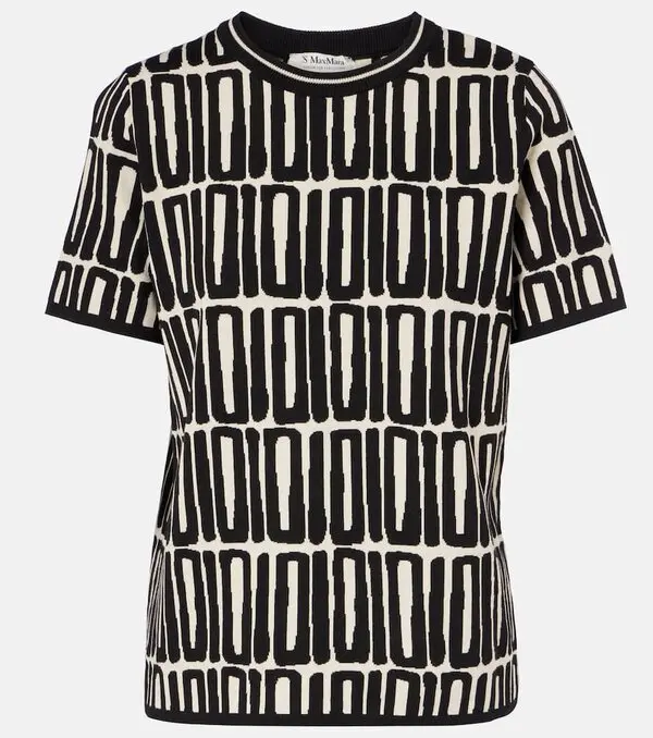 Max Mara Ramo Printed Cotton Top
