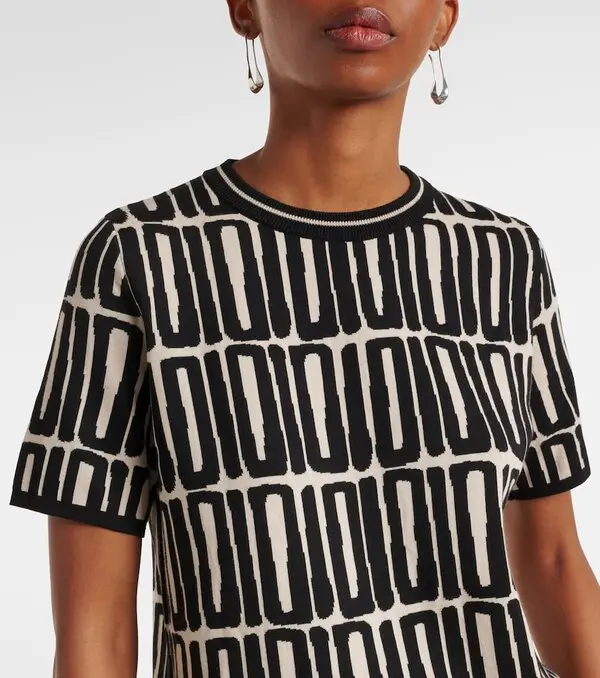 Max Mara Ramo Printed Cotton Top