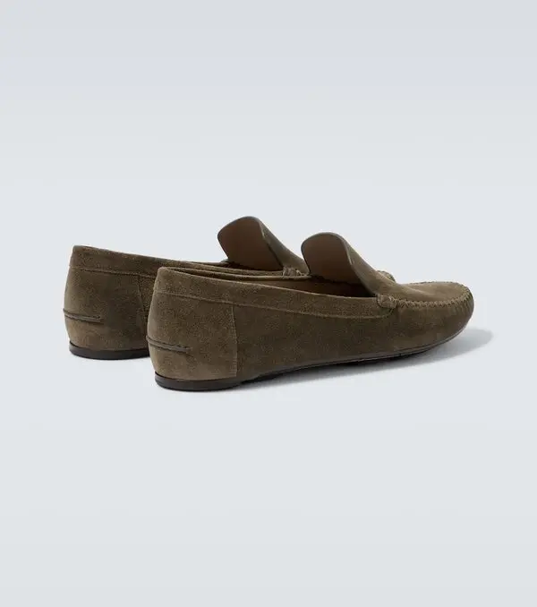 Manolo Blahnik Alder Suede Loafers