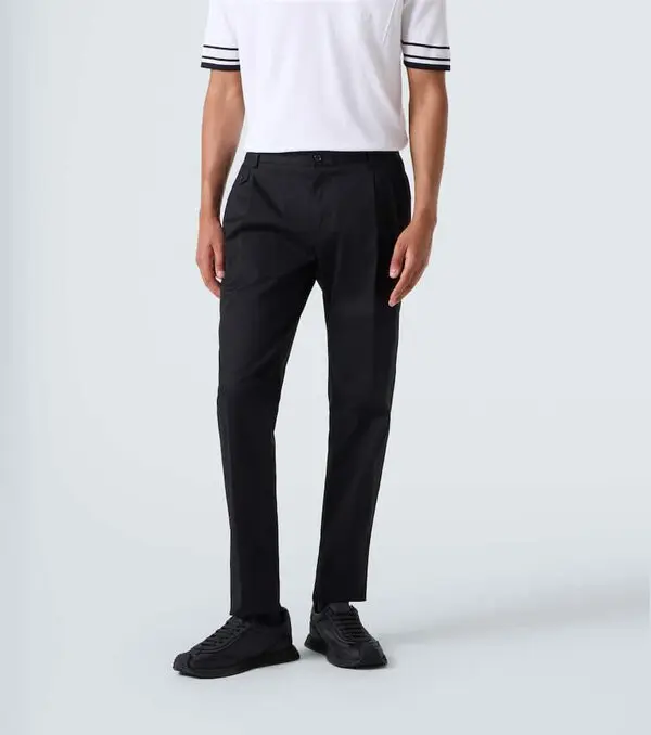 Dolce & Gabbana Straight Leg Cotton Trousers