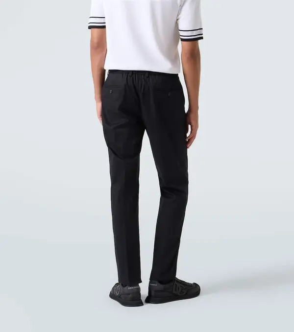 Dolce & Gabbana Straight Leg Cotton Trousers