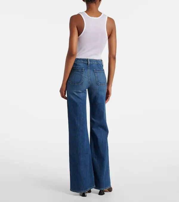 NILI LOTAN Florence Mid-rise Flared Jeans