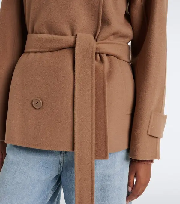 Max Mara Virgin Wool Pea Coat - Brown