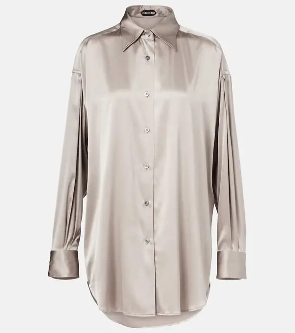 TOM FORD Silk-blend Satin Shirt
