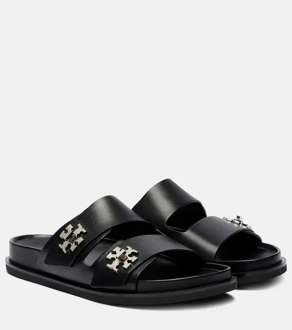 Tory Burch Turnlock Leather Slides