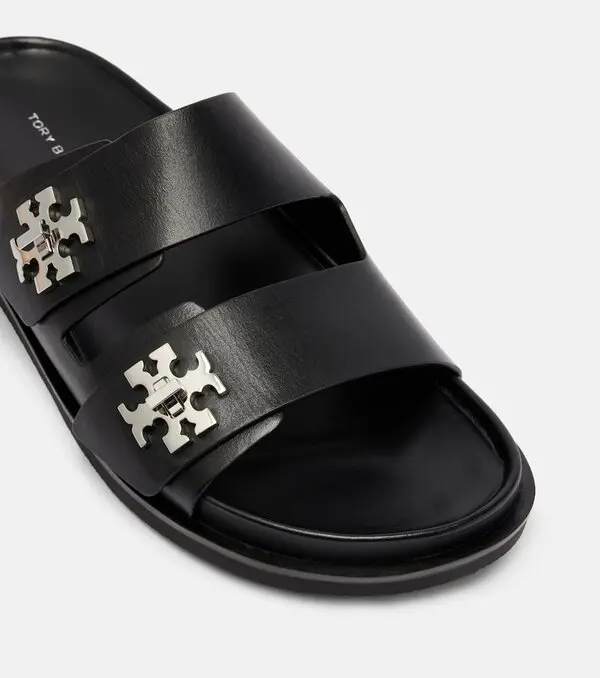 Tory Burch Turnlock Leather Slides