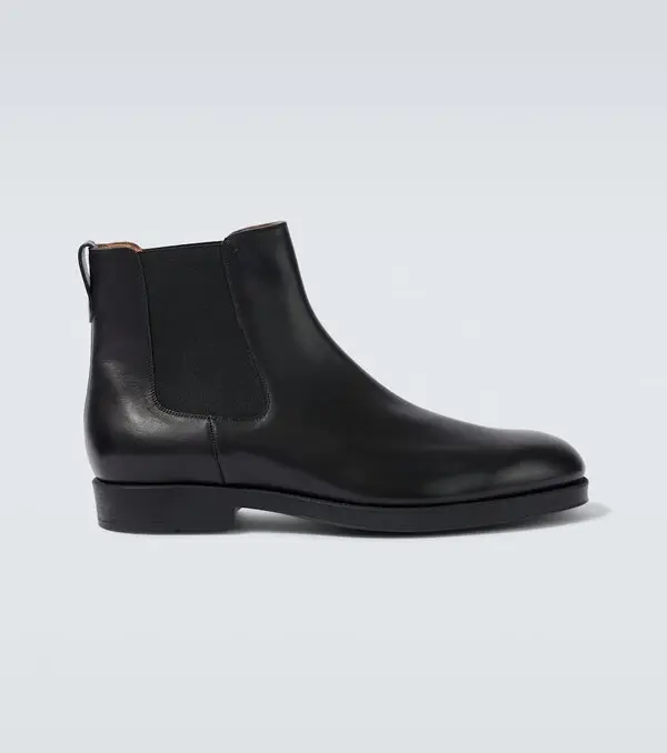 TOD'S Leather Chelsea Boots - Black