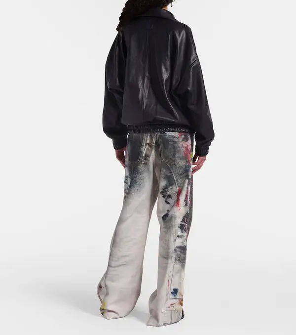 Acne Studios Logo Leather Jacket