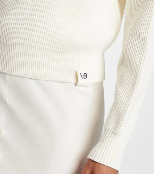 Victoria Beckham Cotton And Silk-blend Sweater