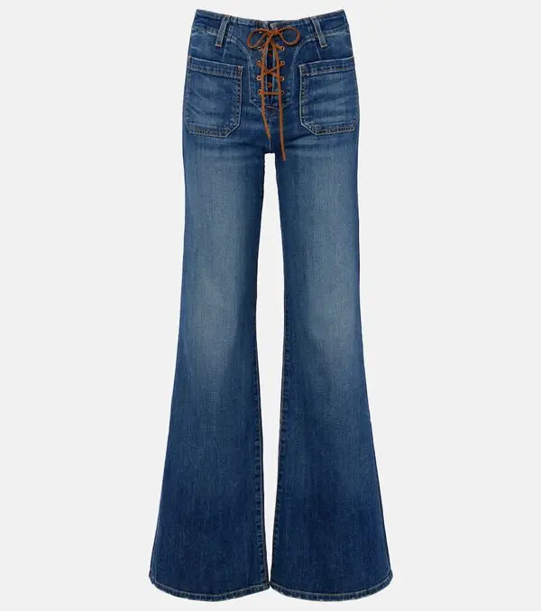 NILI LOTAN Florence Mid-rise Flared Jeans