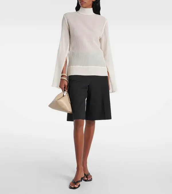 TOTEME Scoop Leather Shoulder Bag