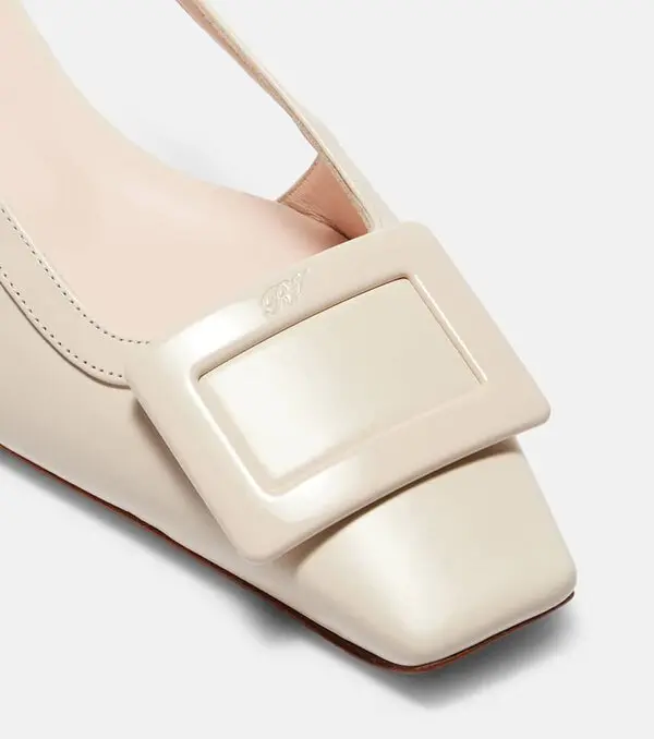 ROGER VIVIER Belle Vivier 25 Leather Ballet Flats