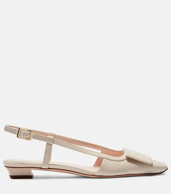 ROGER VIVIER Belle Vivier 25 Leather Ballet Flats