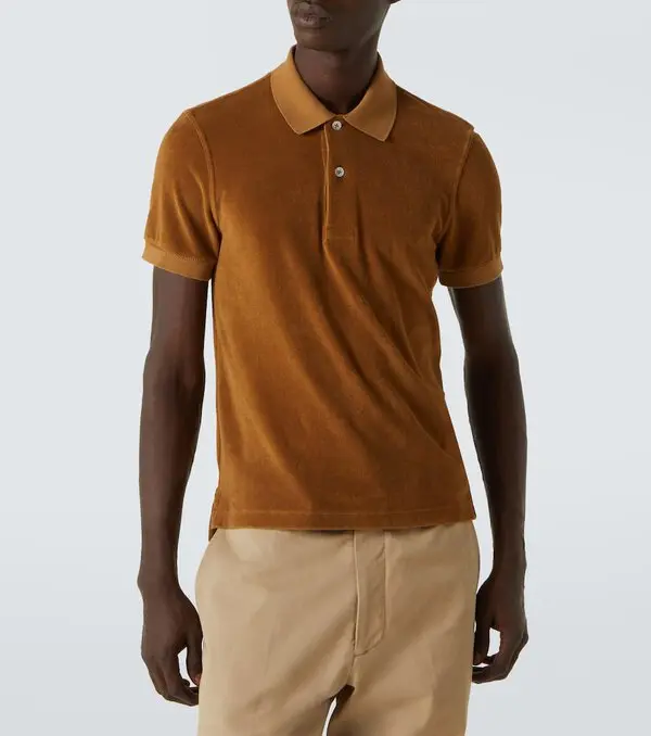TOM FORD Cotton-blend Terry Polo Shirt