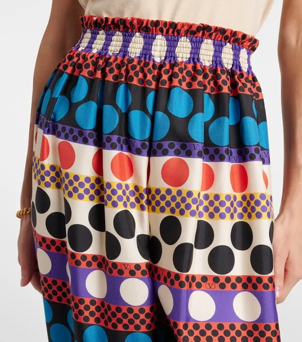 Valentino Garavani Printed Silk Culottes
