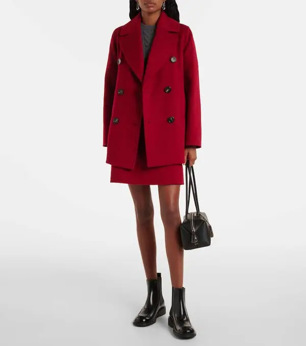 Max Mara Aida Virgin Wool Miniskirt