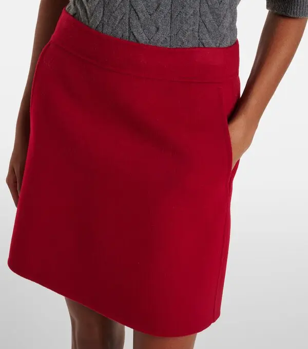 Max Mara Aida Virgin Wool Miniskirt