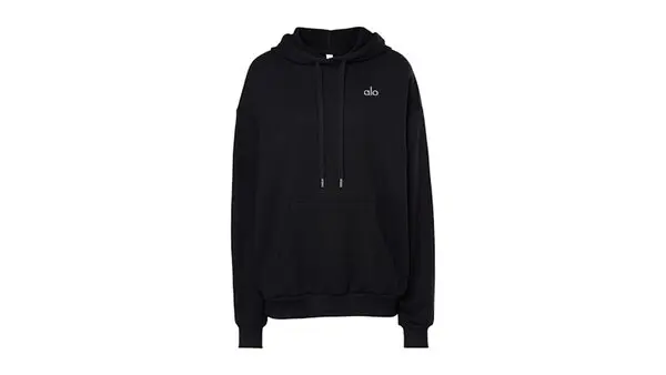 Alo Yoga Accolade Cotton-Blend French Terry Hoodie - Black