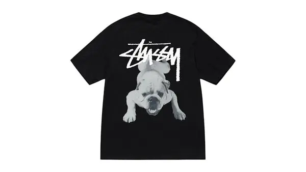 StÜssy Stock Dog Tee Shirt - Black