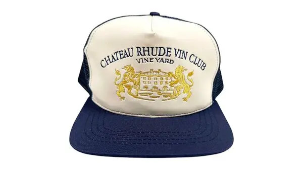Rhude Cellier Trucker Hat - Navy Blue/cream