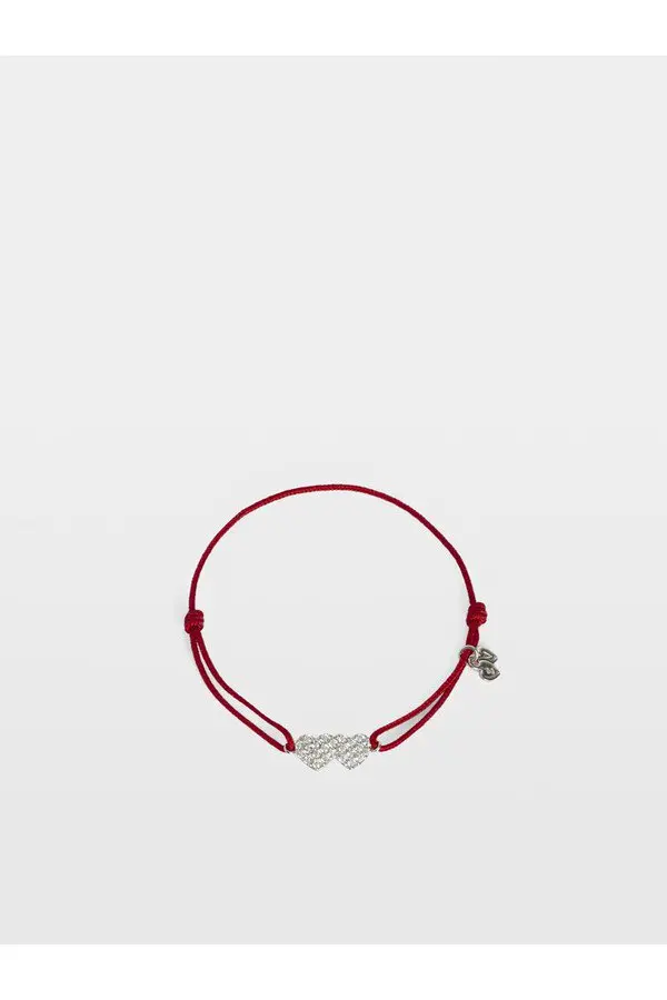 Zadig&Voltaire Link Heart Strass Bracelet - Natural